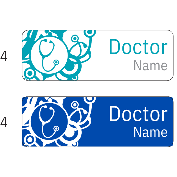 Custom Doctor Name Badges 75mm x 25mm | Made in Australia – Patrick ...