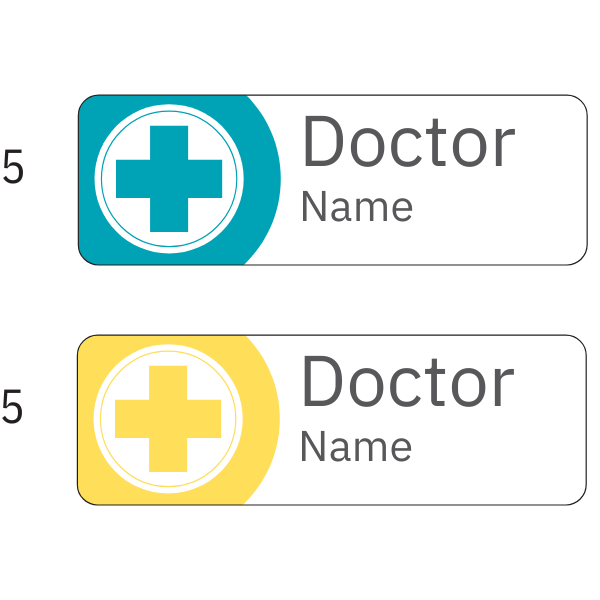 Custom Doctor Name Badges 75mm x 25mm | Made in Australia – Patrick ...