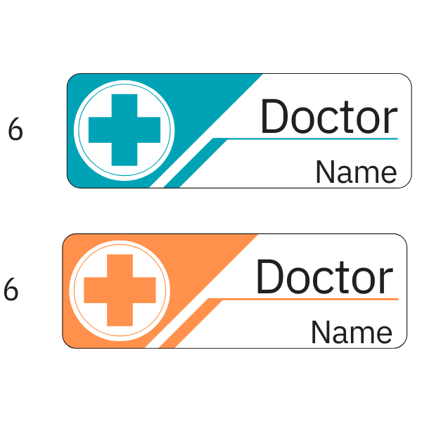 Custom Doctor Name Badges 75mm x 25mm | Made in Australia – Patrick ...