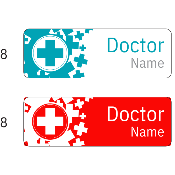 Custom Doctor Name Badges 75mm x 25mm | Made in Australia – Patrick ...