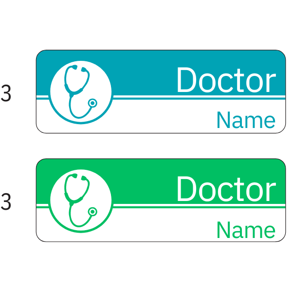 Custom Doctor Name Badges 75mm x 25mm | Made in Australia – Patrick ...