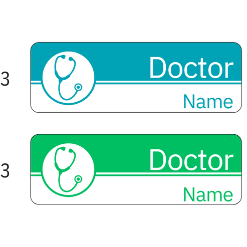 Custom Doctor Name Badges 75mm x 25mm | Made in Australia – Patrick ...