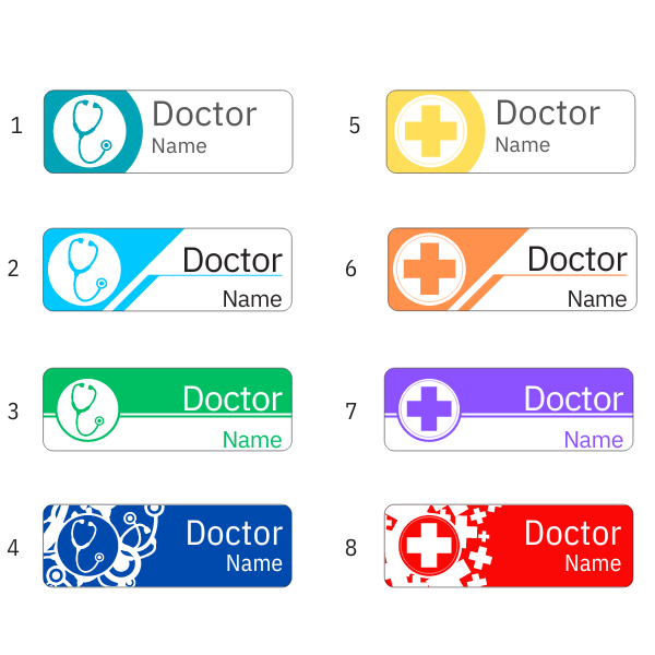 Custom Doctor Name Badges 75mm x 25mm | Made in Australia – Patrick ...