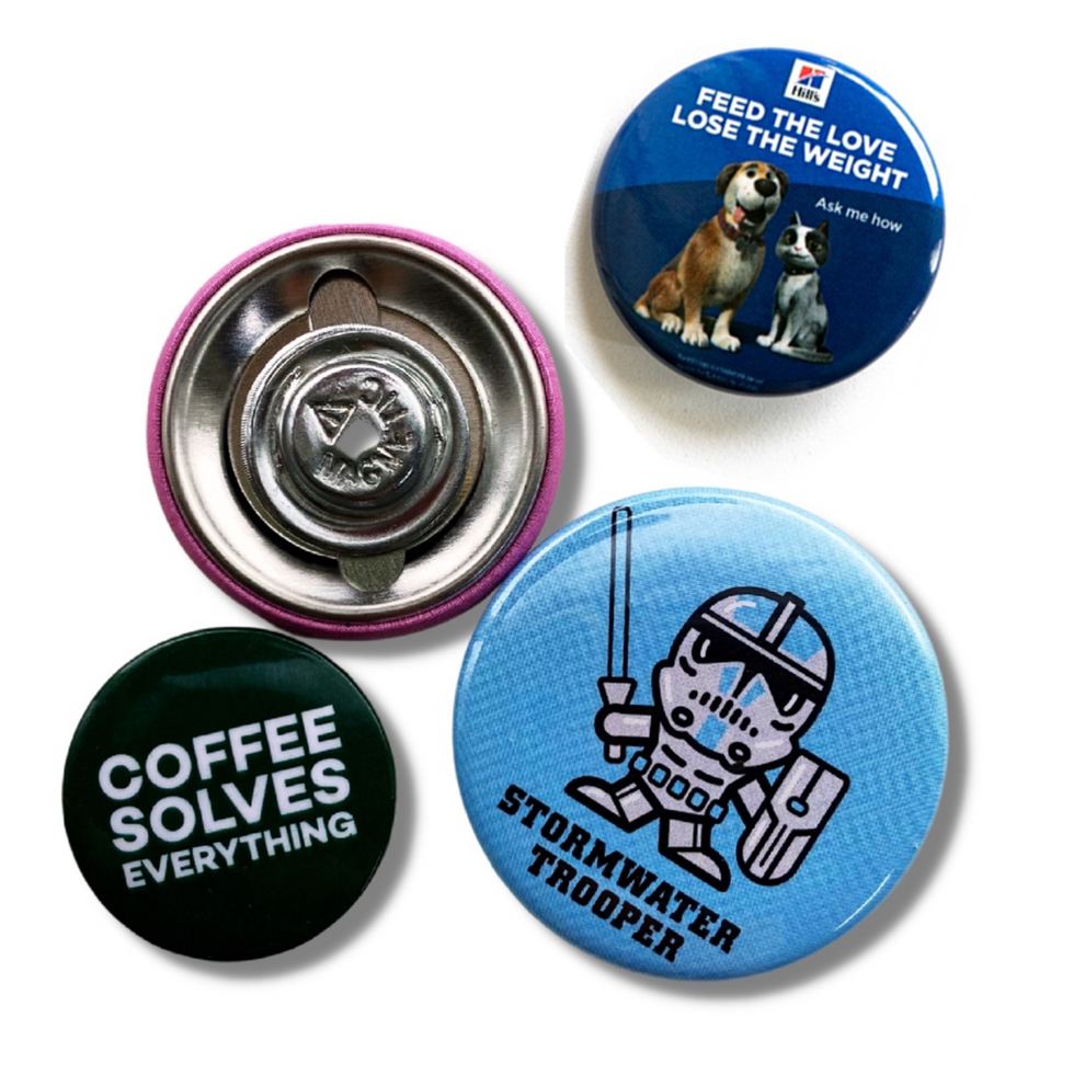 38mm Button Badges with Magnet Fastener | Australian Made – Patrick ...